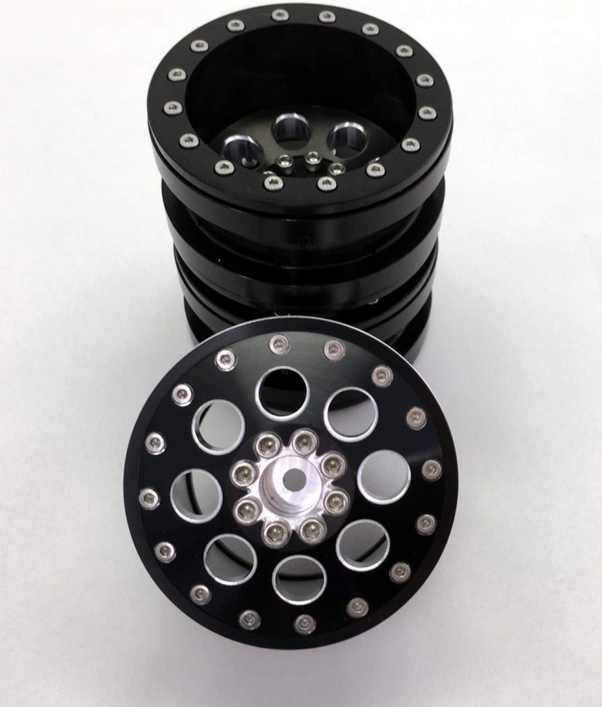 Motoworx 2.2 Dually 8 Hole RC Wheel Set Black