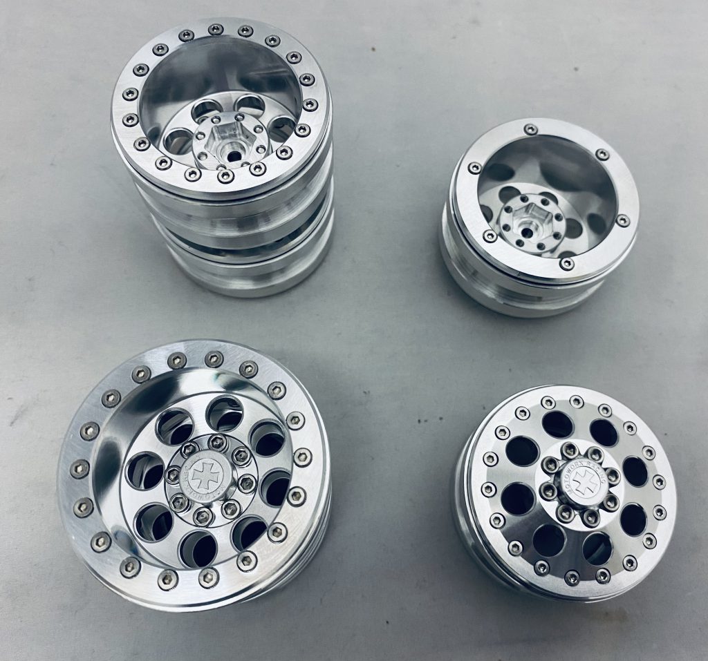 1.9 DUALLY RC WHEEL SET RAW FINISH