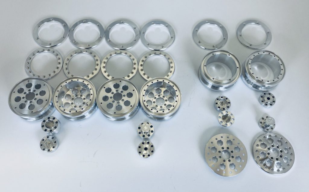 1.9 DUALLY RC WHEEL SET RAW FINISH