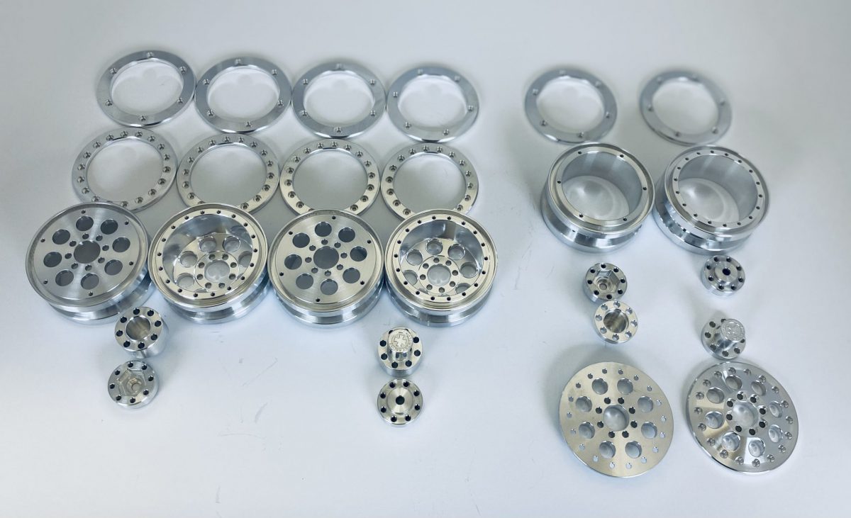 1.9 DUALLY RC WHEEL SET RAW FINISH